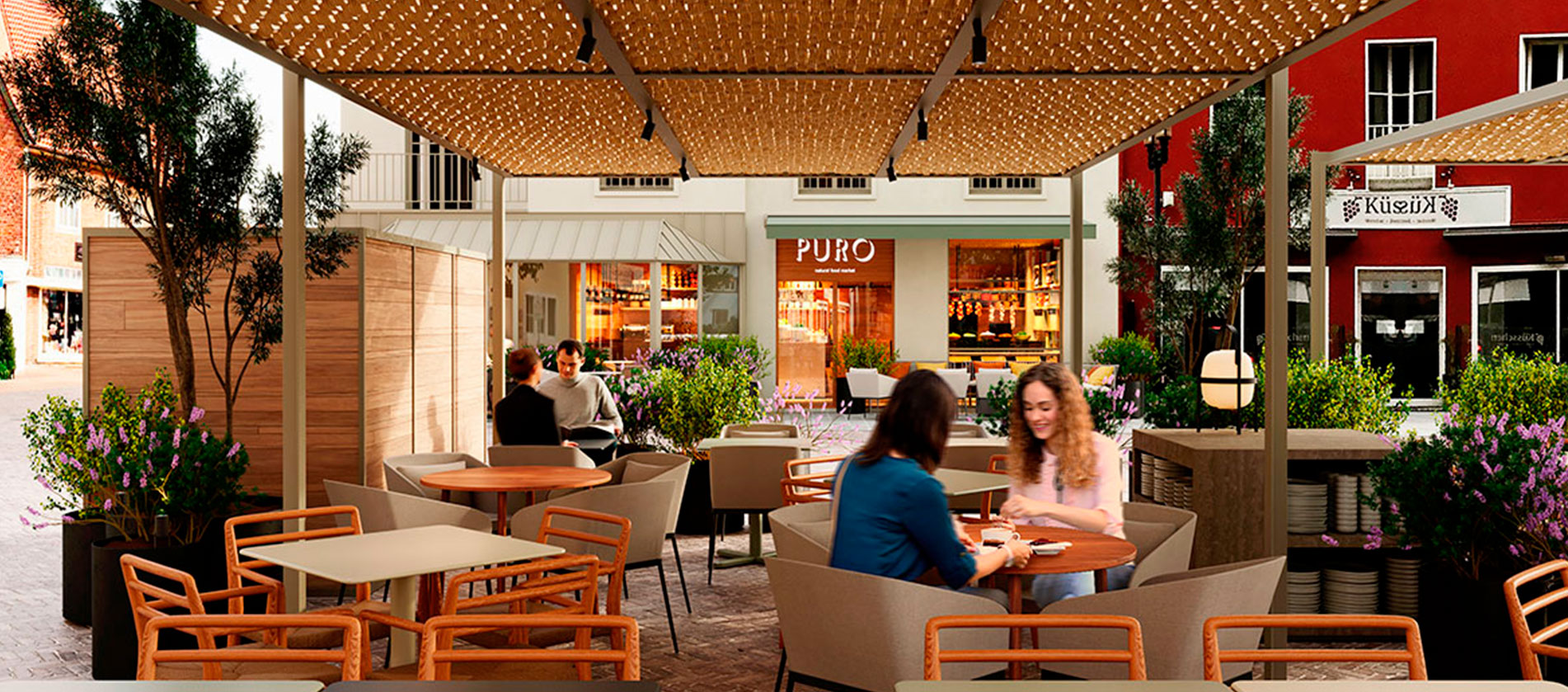 Diseño del restaurante Puro Market en Borken, Alemania